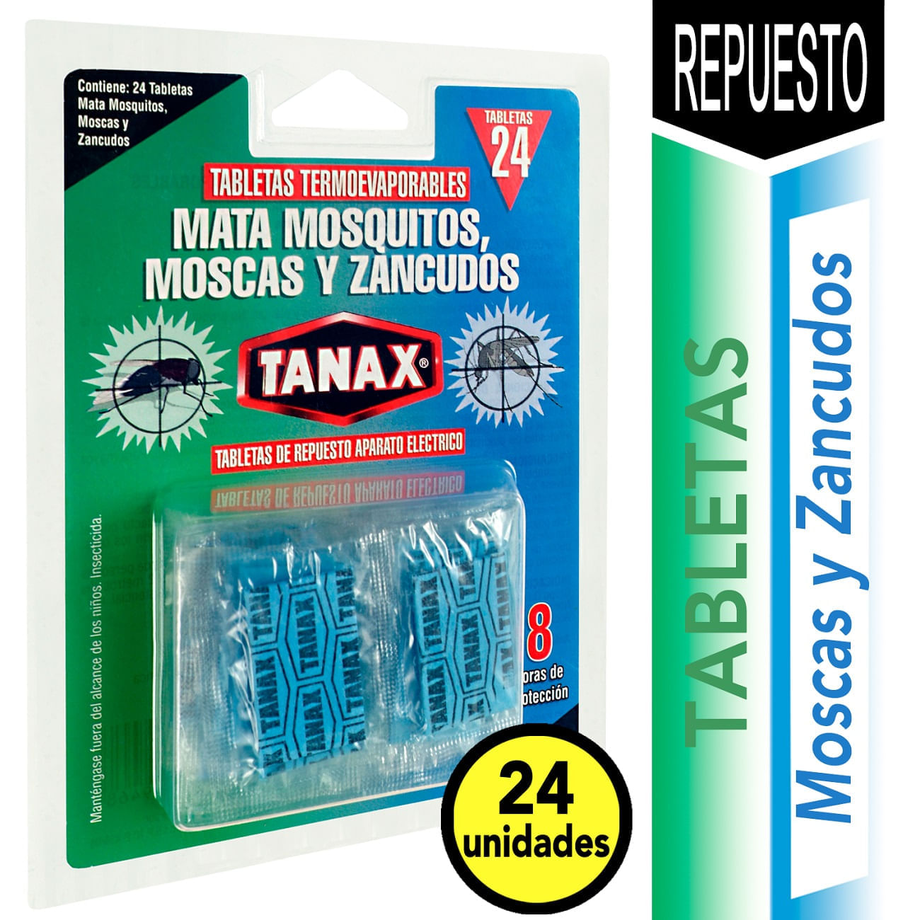 Insecticida Tanax Repuesto Tabletas 24 Un